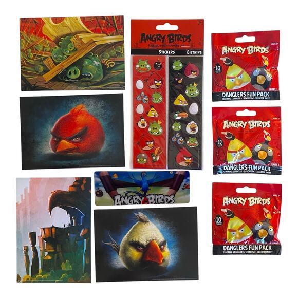 Variety Wholesalers | Office | Angry Birds Collectible Set Stickers Art ...
